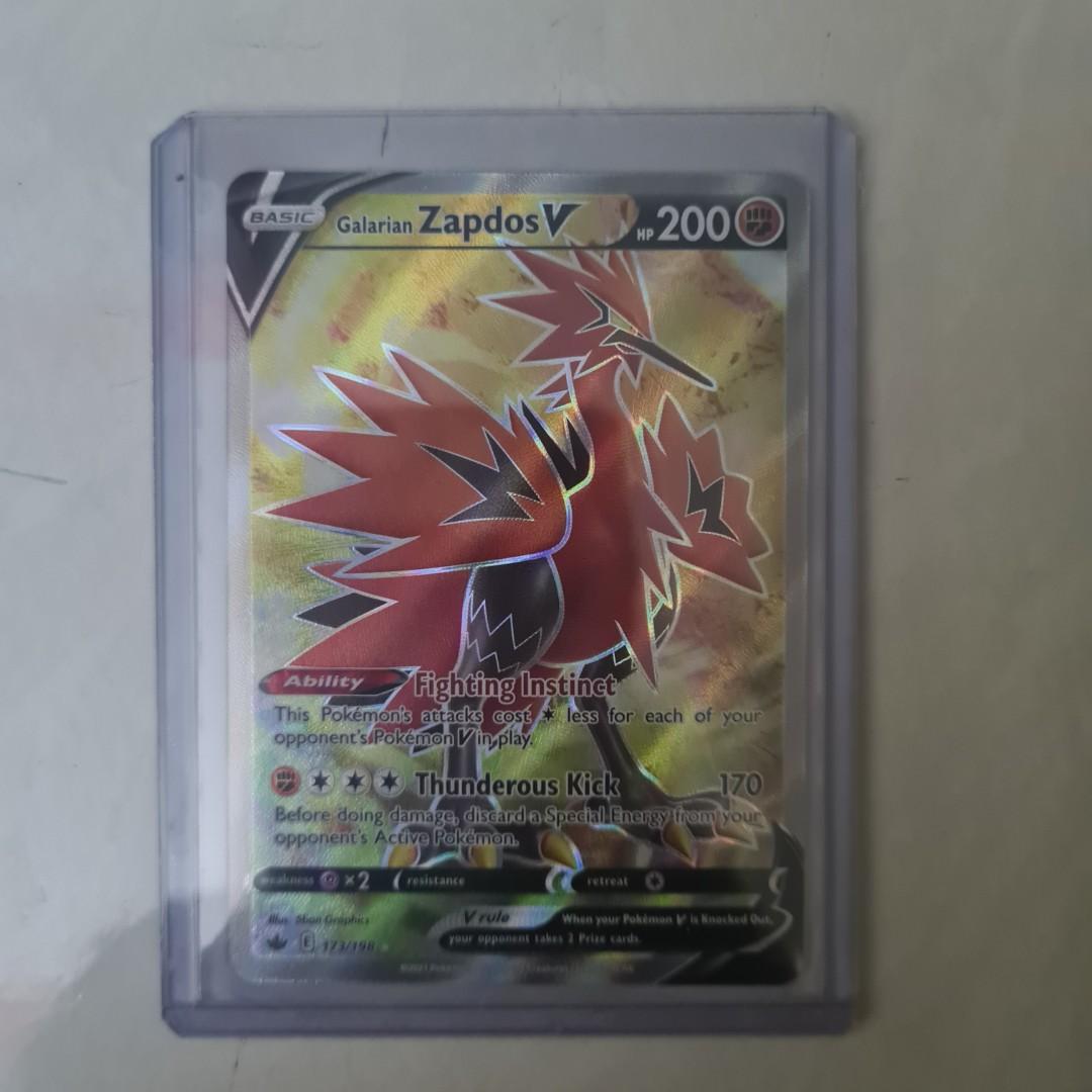 Galarian zapdos v full art ultra rare, Hobbies & Toys, Memorabilia ...