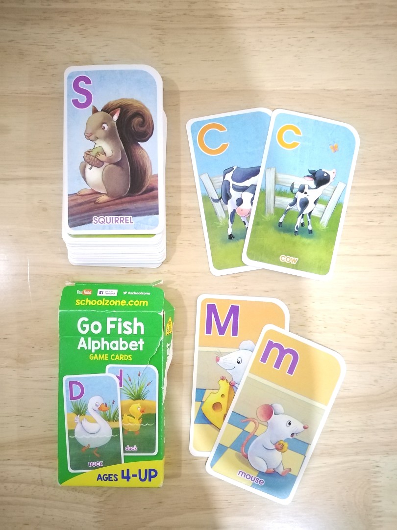Go Fish Alphabet Game Cards for Kids, Hobbies & Toys, Toys & Games on ...