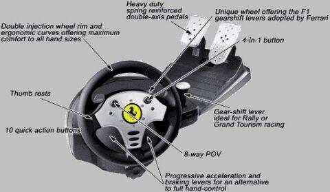guillemot force feedback racing wheel, Computers & Tech, Parts ...