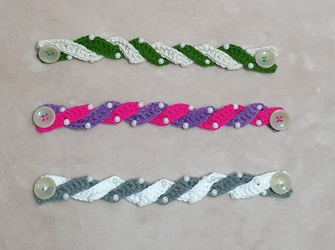 Handmade Crochet Mask Extender, Health & Nutrition, Face Masks & Face ...