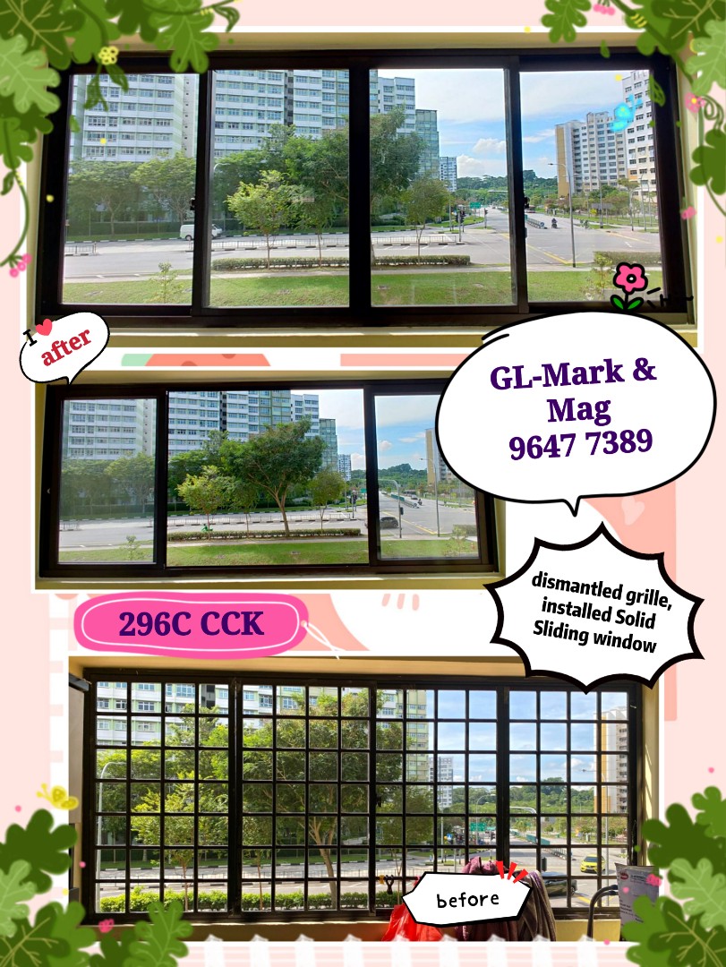 HDB Window,HDB Aluminium Grille, BTO grille, BTO window, Home Services ...