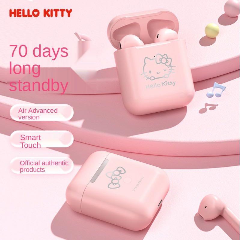 hello kitty wireless headphones for girls cute music hello kitty ...