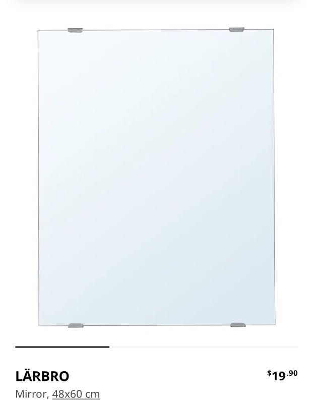 IKEA larbro mirror, Furniture & Home Living, Home Decor, Mirrors on ...