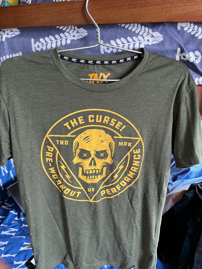JNX the curse pre workout t shirt, Men's Fashion, Tops & Sets, Tshirts ...