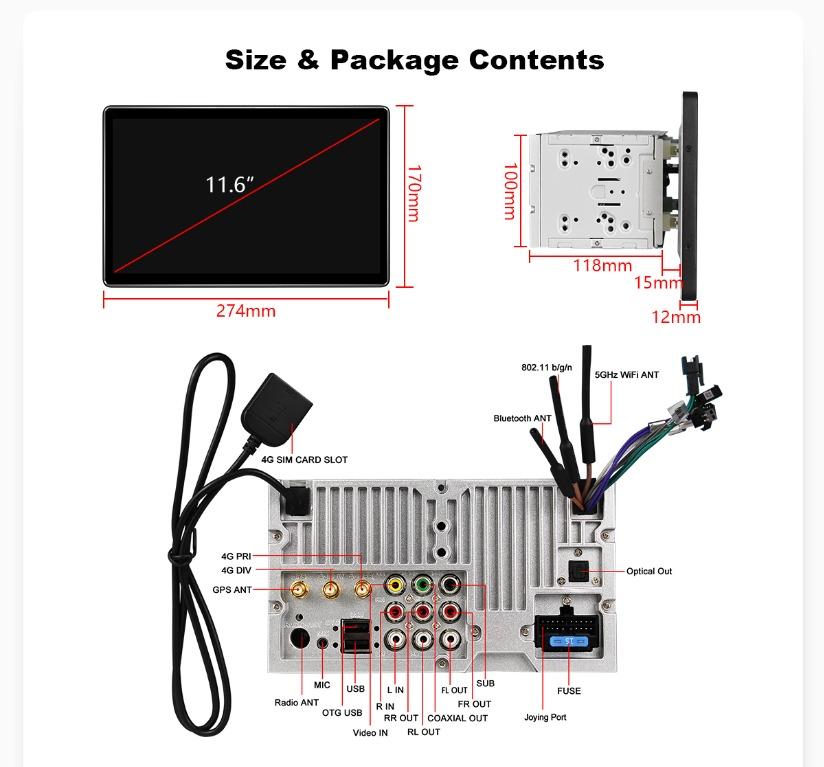 Joying Android Head Unit 6gb 128gb Car Accessories Accessories On