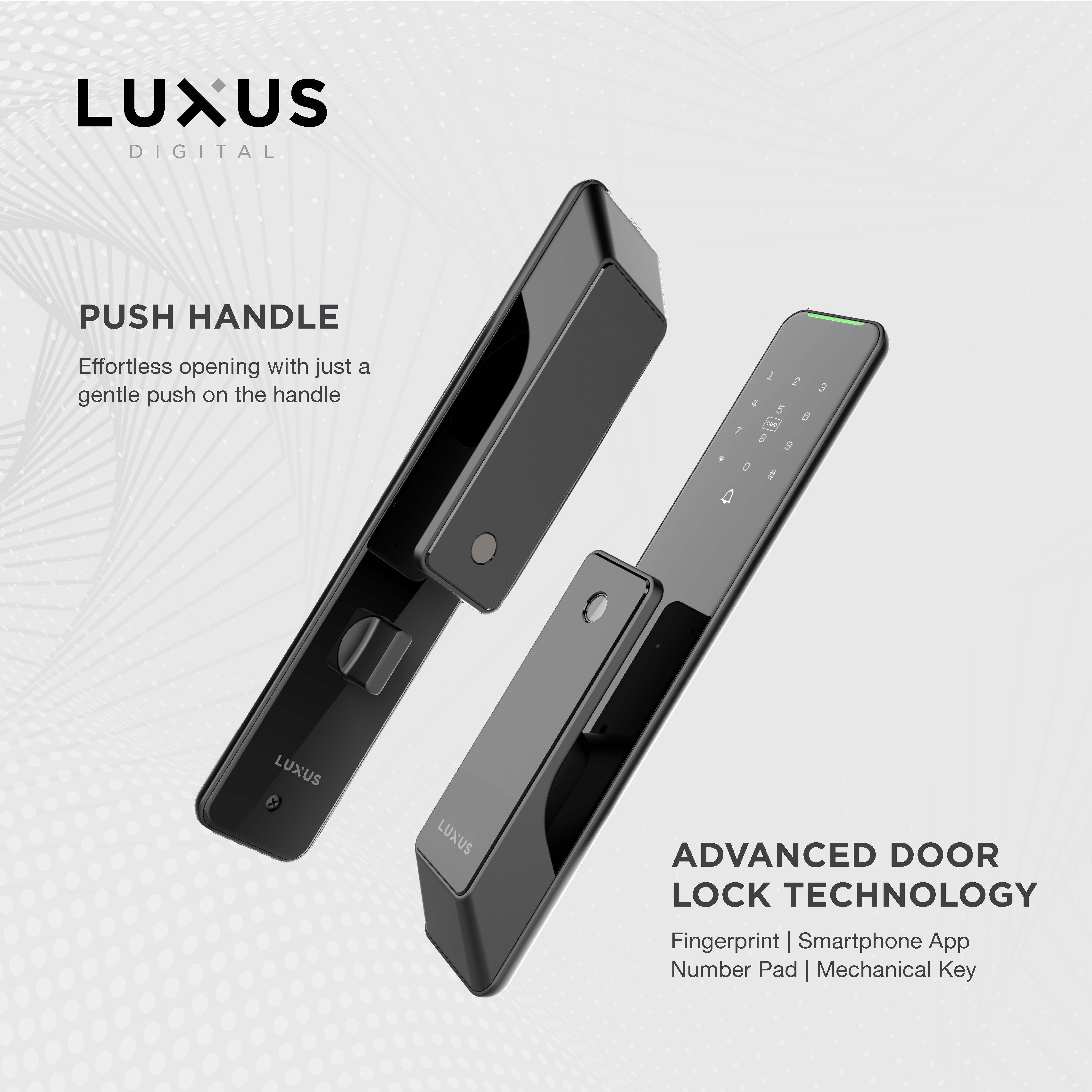 Luxus ATLAS Ultra Slim WIFI Digital Door Lock 2023 | 2 Year Warranty ...