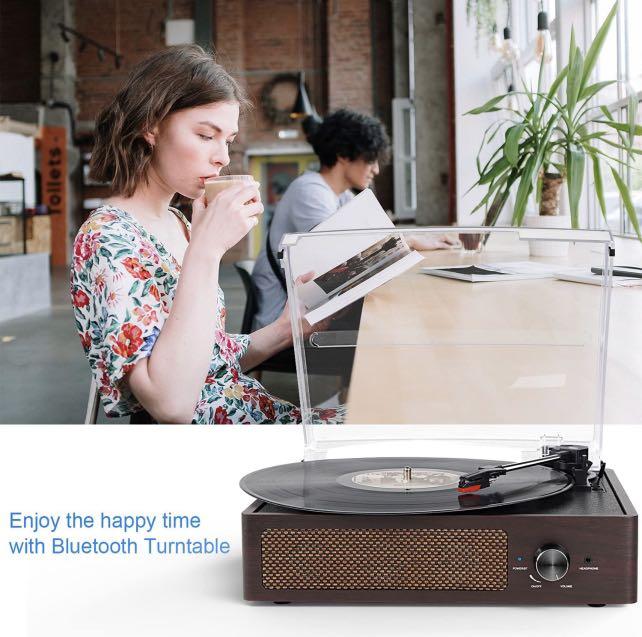 Kedok turntable , Vinyl Record Player Turntable with Built-in Bluetooth ...