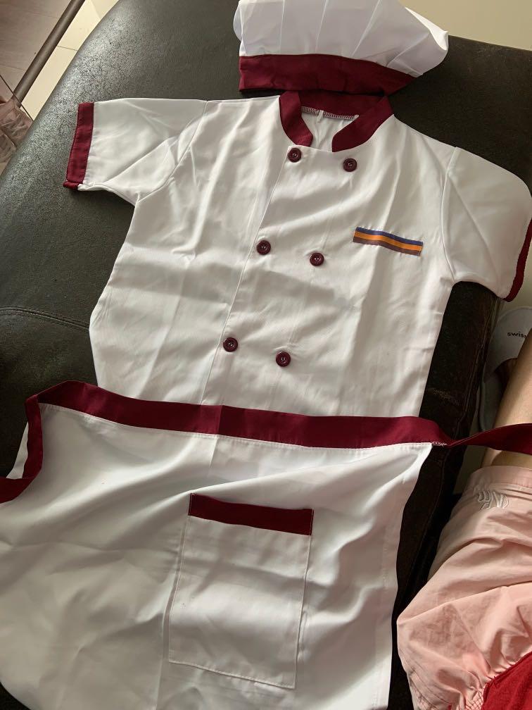 Kids chef uniform, Babies & Kids, Babies & Kids Fashion on Carousell