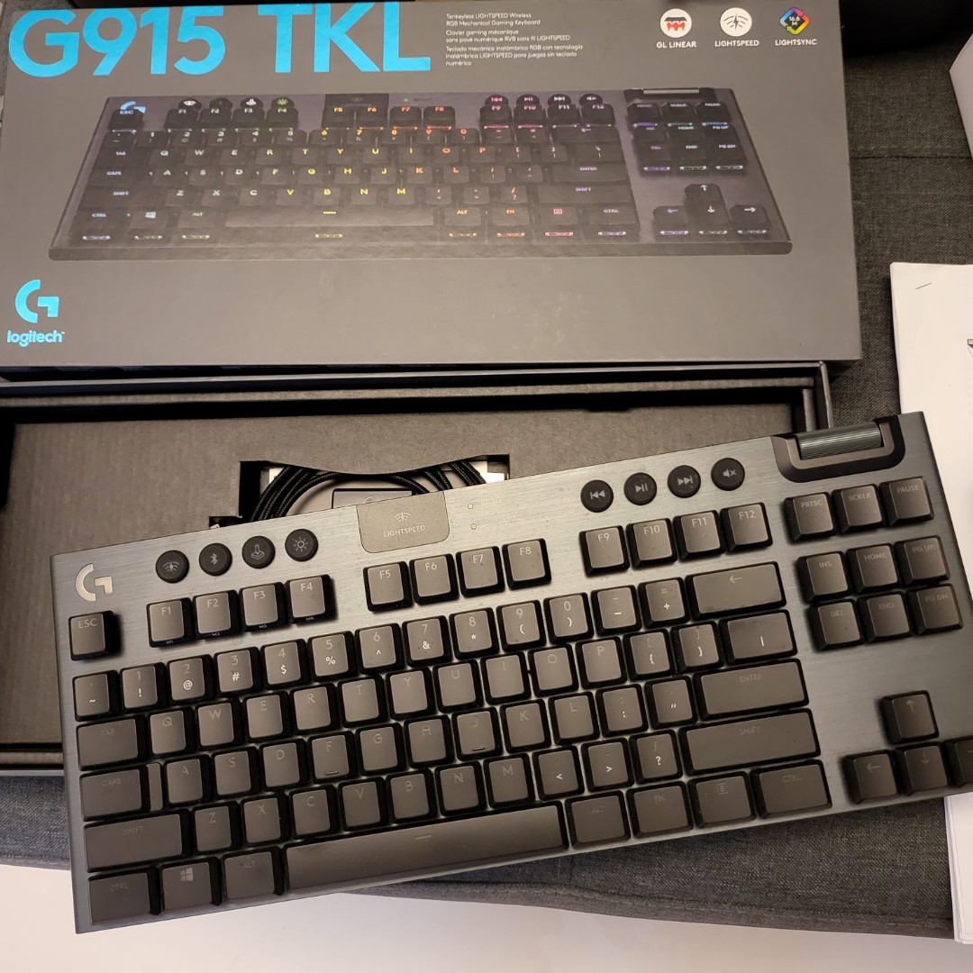 Logitech G915 TKL Keyboard (GL Linear), Computers & Tech, Parts ...