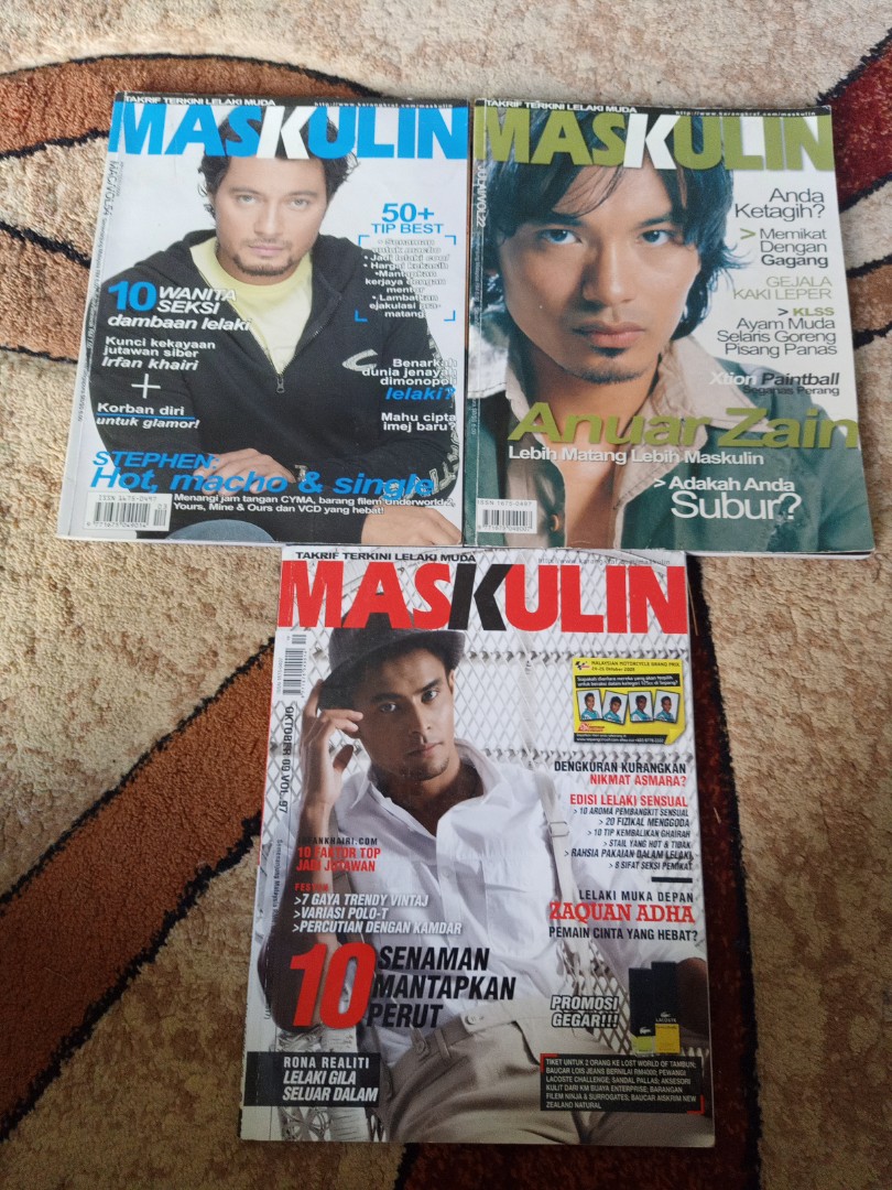 majalah lama - maskulin anuar zain zaquan & stephen, Hobbies & Toys ...