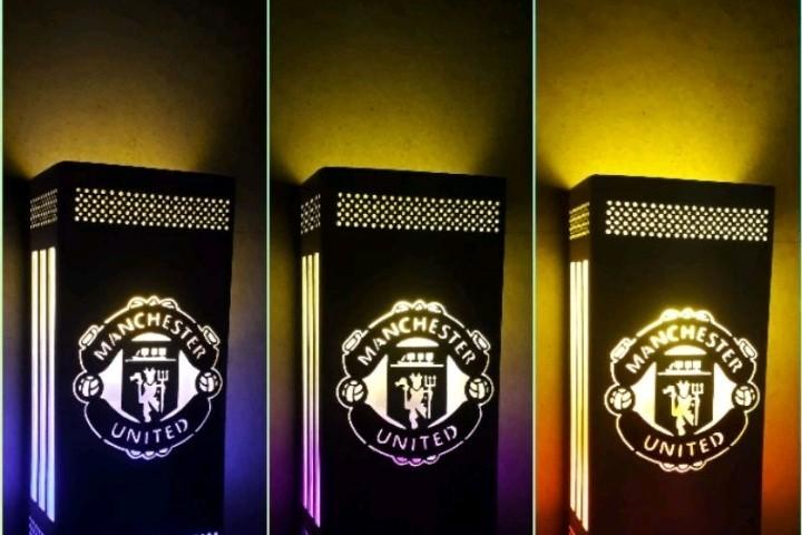 Manchester United Wall Lamp, Furniture & Home Living, Home Decor, Wall ...