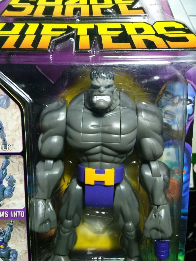 Marvel Shape Shifters Grey Hulk Transforms into Dino Beast 1999 Toybiz ...