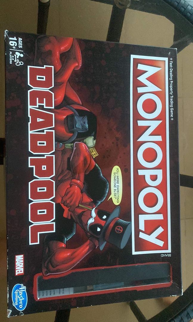 29.12 END OF SALE: MONOPOLY DEADPOOL, Hobbies & Toys, Toys & Games on ...