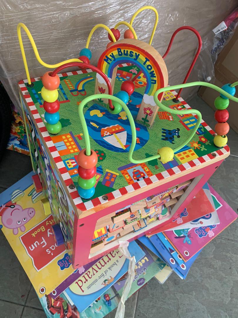My town wooden activity box, Babies & Kids, Infant Playtime on Carousell