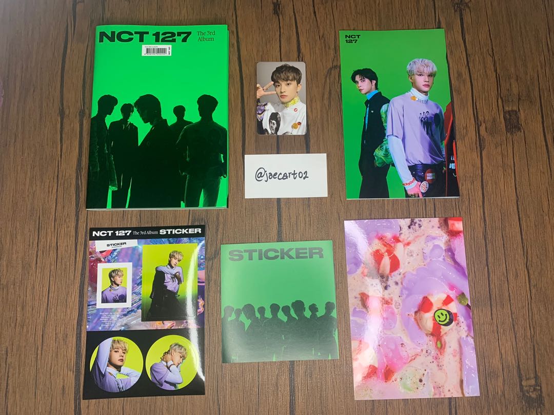 NCT 127 Sticker (Sticky Ver.) Unsealed with complete inclusions (Mark ...