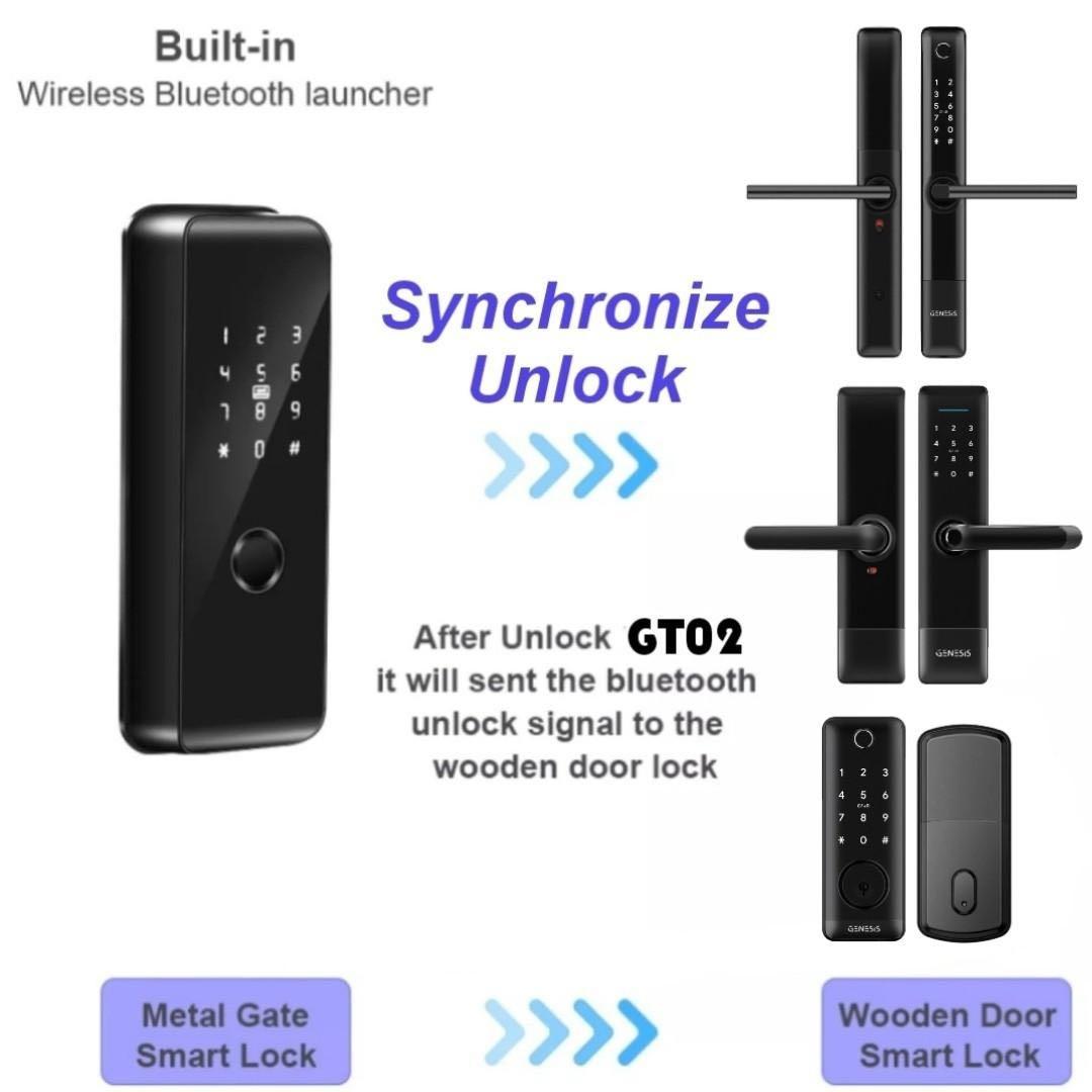🎊NEW🎉GENESIS GT02 Smart Gate Lock (Synchronise Unlock Door) Full New ...