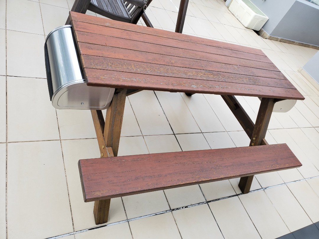 Outdoor Multi-Function Dining Table, Furniture & Home Living, Outdoor ...