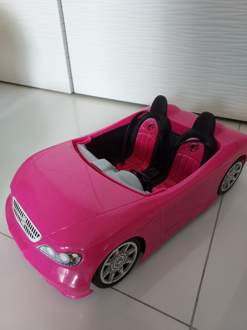Pink Barbie Car, Hobbies & Toys, Toys & Games on Carousell
