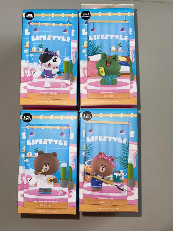 Popmart Line Friends Lifestyle Series, Hobbies & Toys, Toys & Games on ...