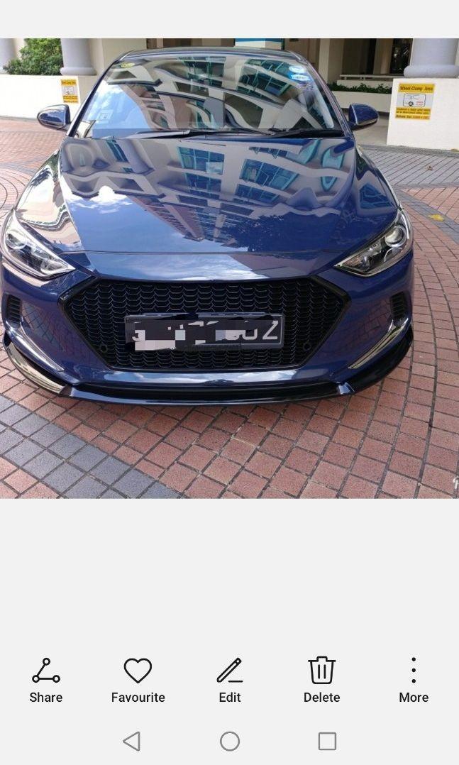 (Restocking End Sept ) Hyundai Elantra AD 16-18 Front Grille Glossy ...