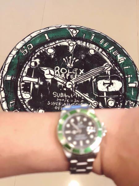 Rolex submariner Custom made carpet rug, Furniture & Home Living, Home ...