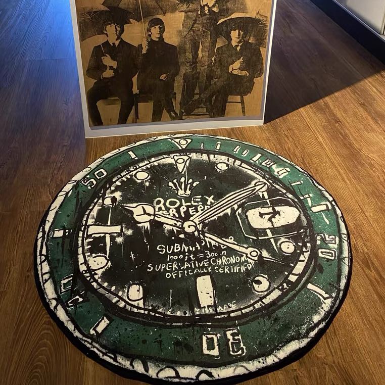 Rolex submariner Custom made carpet rug, Furniture & Home Living, Home ...