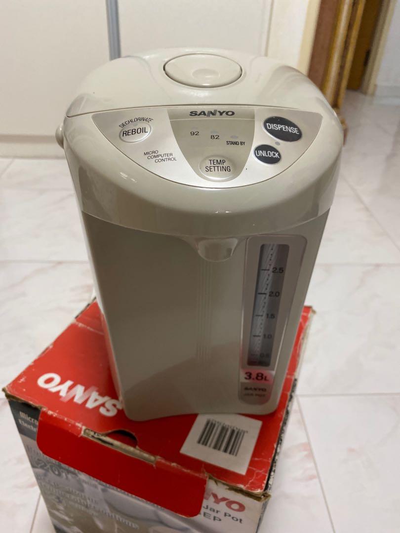 Sanyo electric jar pot U-C38EP, TV & Home Appliances, Kitchen ...