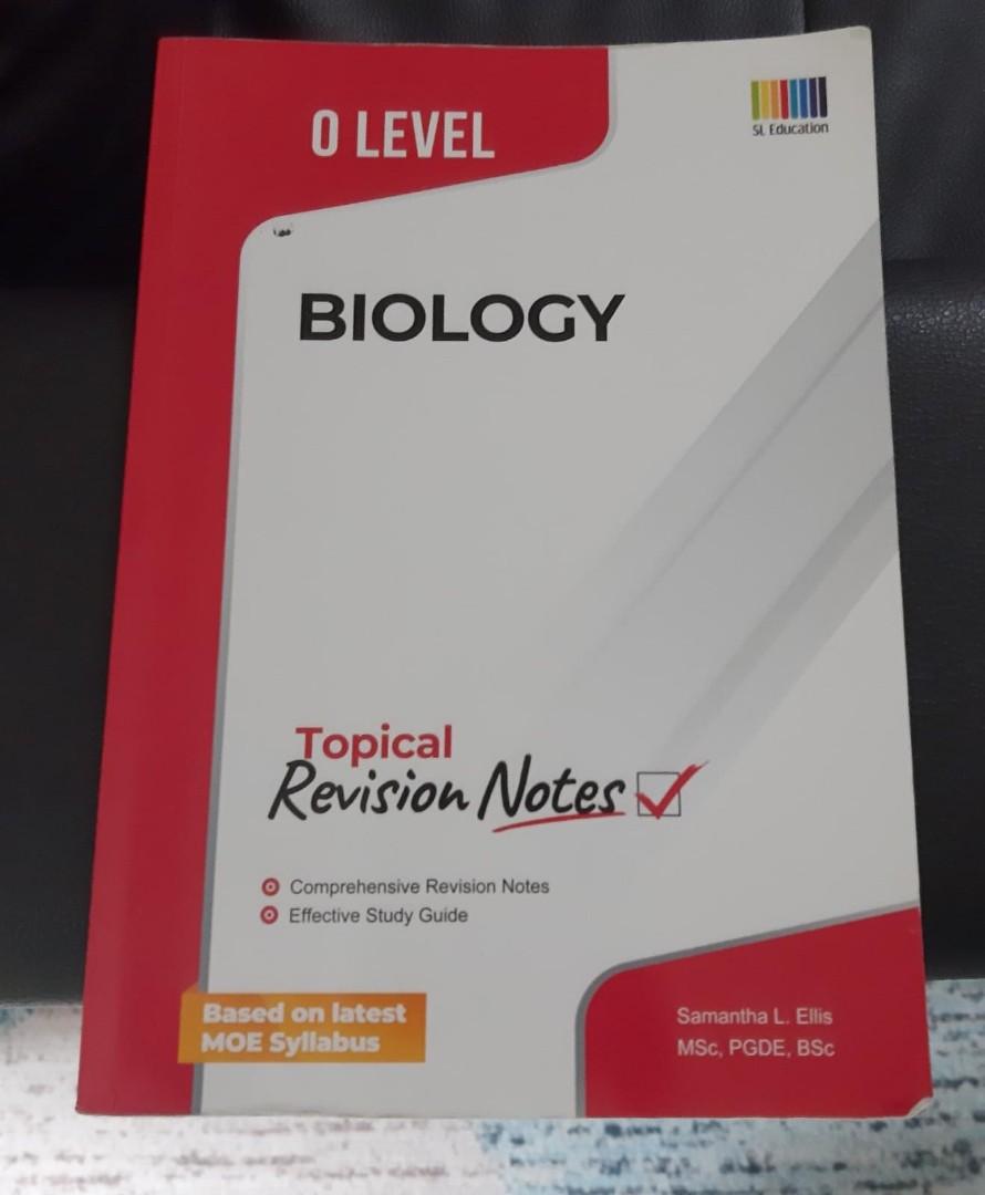 Sec 4/ O level Biology Revision Notes, Hobbies & Toys, Books ...