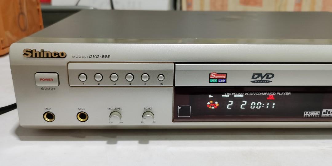 Shinco DVD/VCD/CD/MP3 卡拉ok PLAYER MODEL: DVD-868, 音響器材, 音樂播放裝置 MP3及CD ...