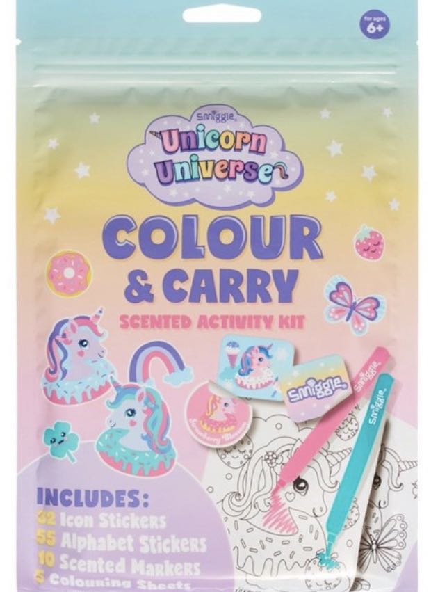 Smiggle Unicorn Color & Carry, Hobbies & Toys, Stationary & Craft ...