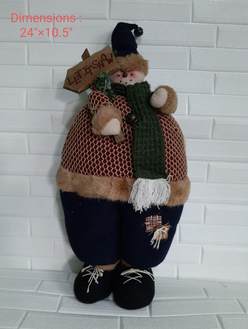Snowman christmas standee, Furniture & Home Living, Home Decor, Other ...