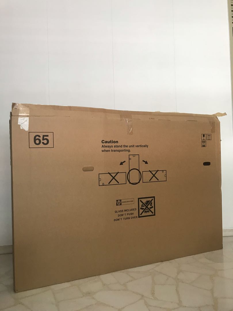 Sony 65 Inch TV box (Empty), TV & Home Appliances, TV & Entertainment ...