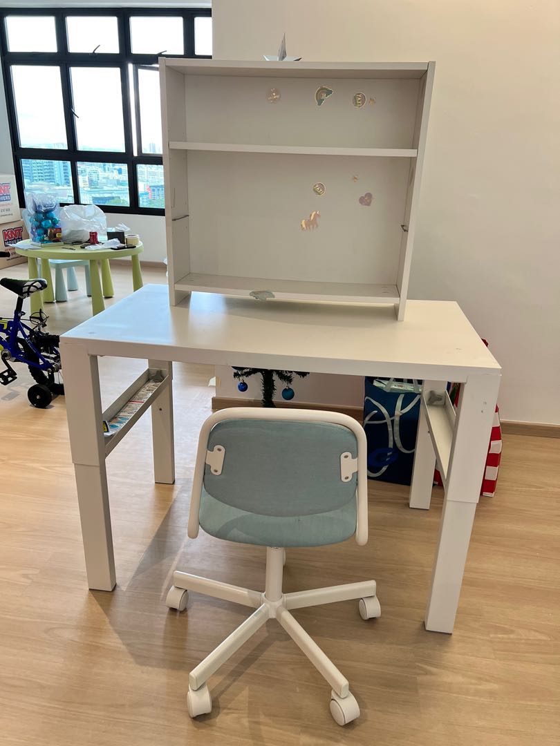 Study table with chair set, Furniture & Home Living, Furniture, Tables ...
