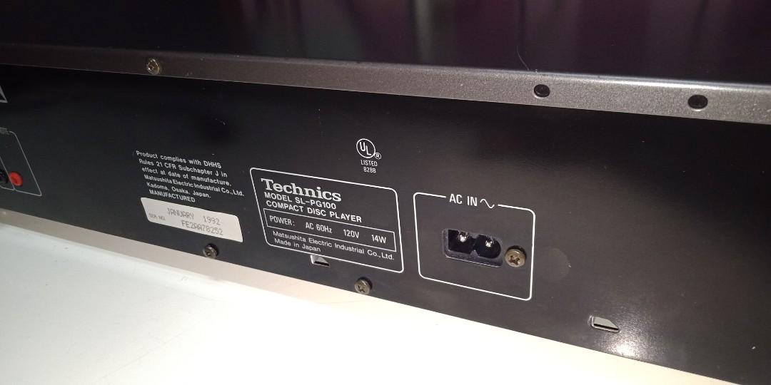 Technics SL-PG100 Cd Player, Audio, Soundbars, Speakers & Amplifiers on ...