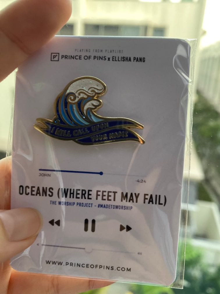 The prince of pins - Oceans (where feet may fail) (enamel pins), Women ...
