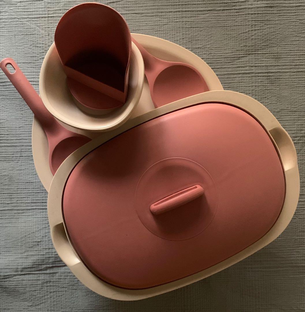 [reserved] pink TUPPERWARE set, Furniture & Home Living, Kitchenware ...
