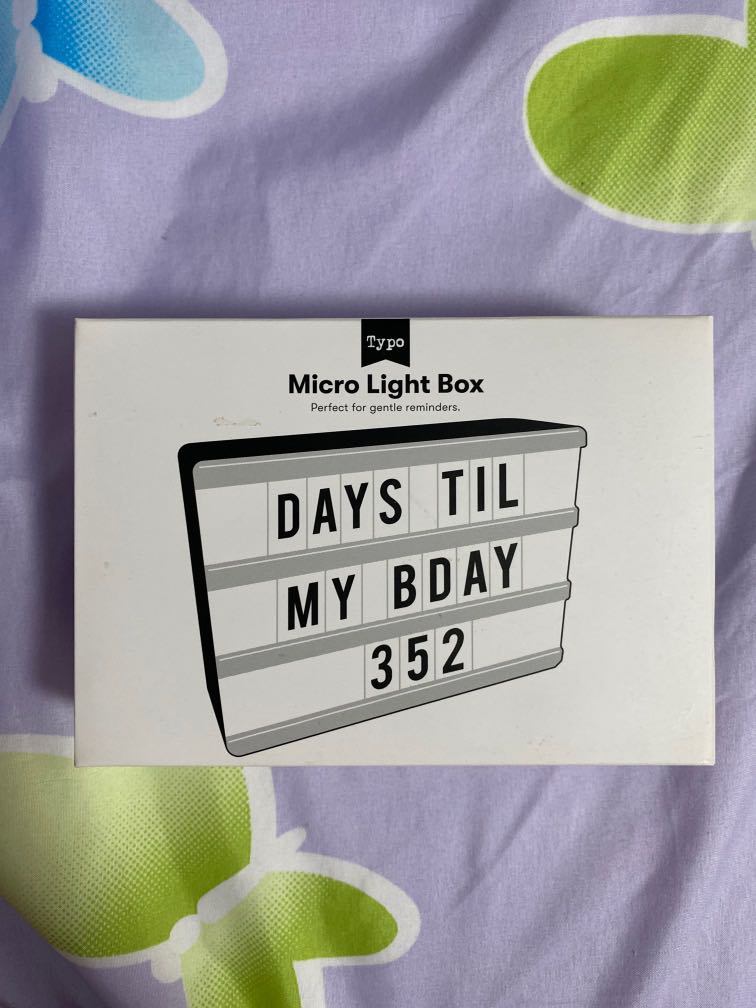 typo light box, Furniture & Home Living, Home Decor, Other Home Decor ...