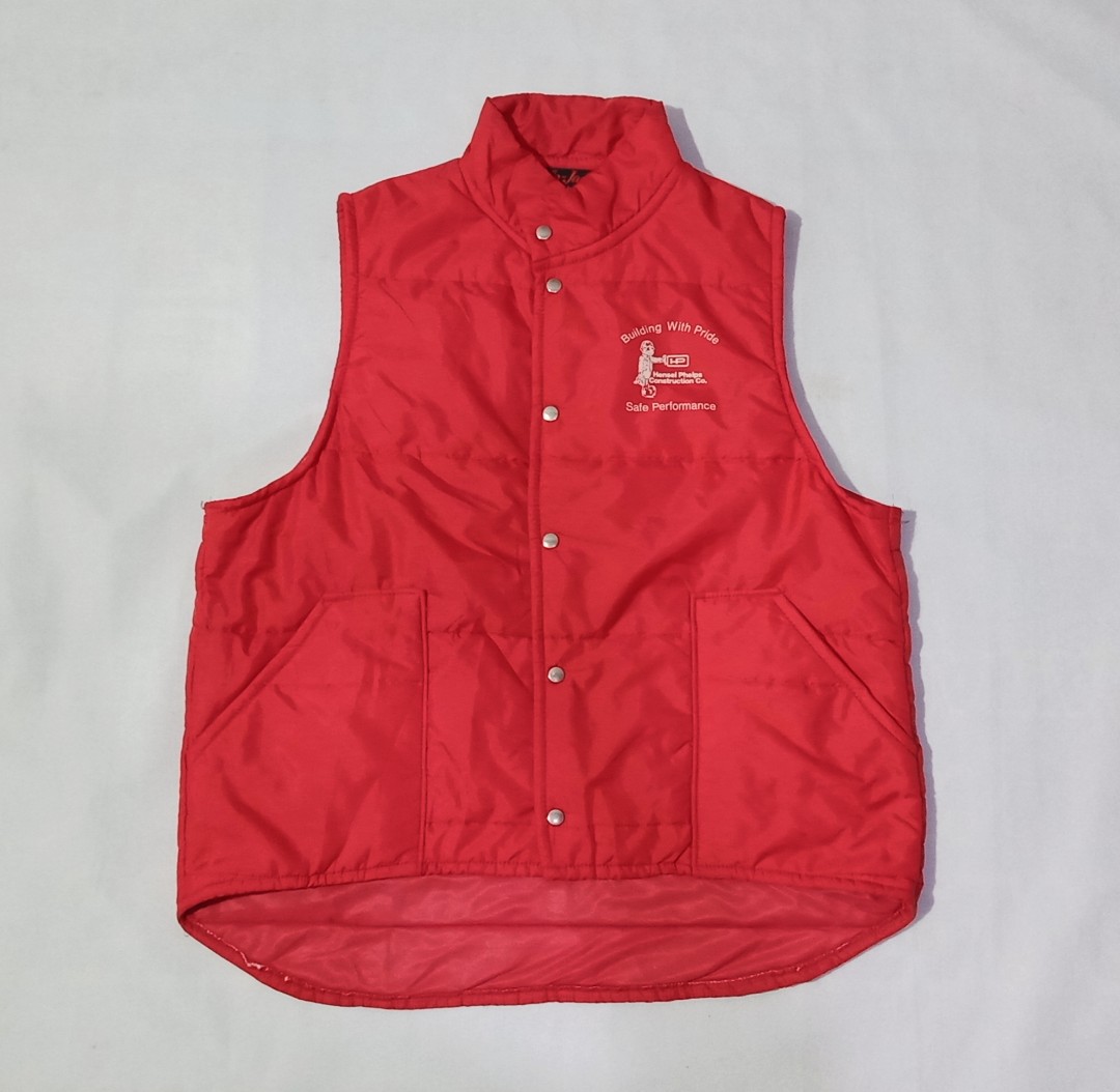 Vintage Vest Pla Jac Usa, Fesyen Pria, Pakaian , Atasan di Carousell