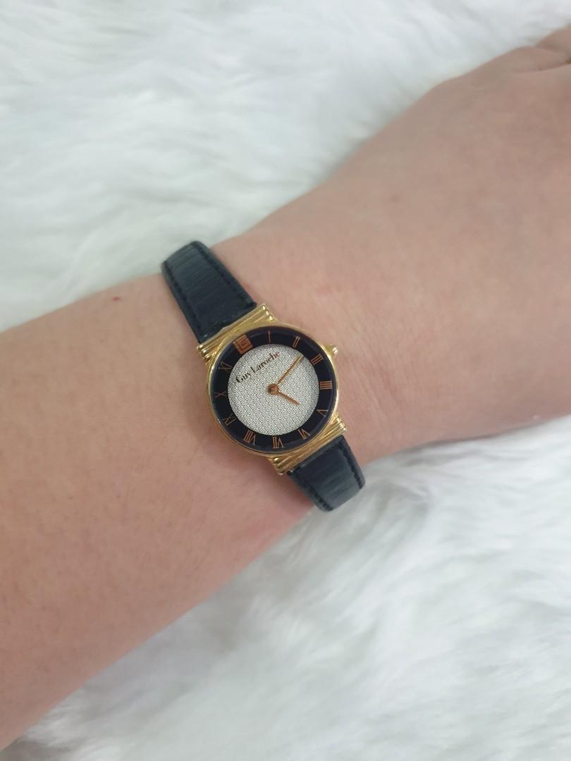 Vintage Guy Laroche Leather Watch, Luxury, Watches on Carousell