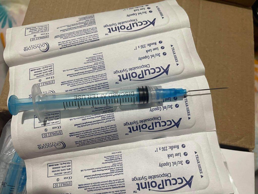 3CC 23Gx1 Disposable Syringe, Health & Nutrition, Medical Supplies & Tools on Carousell