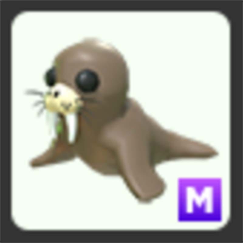 Adopt Me Mega Neon Walrus Pet, Video Gaming, Gaming Accessories, In ...