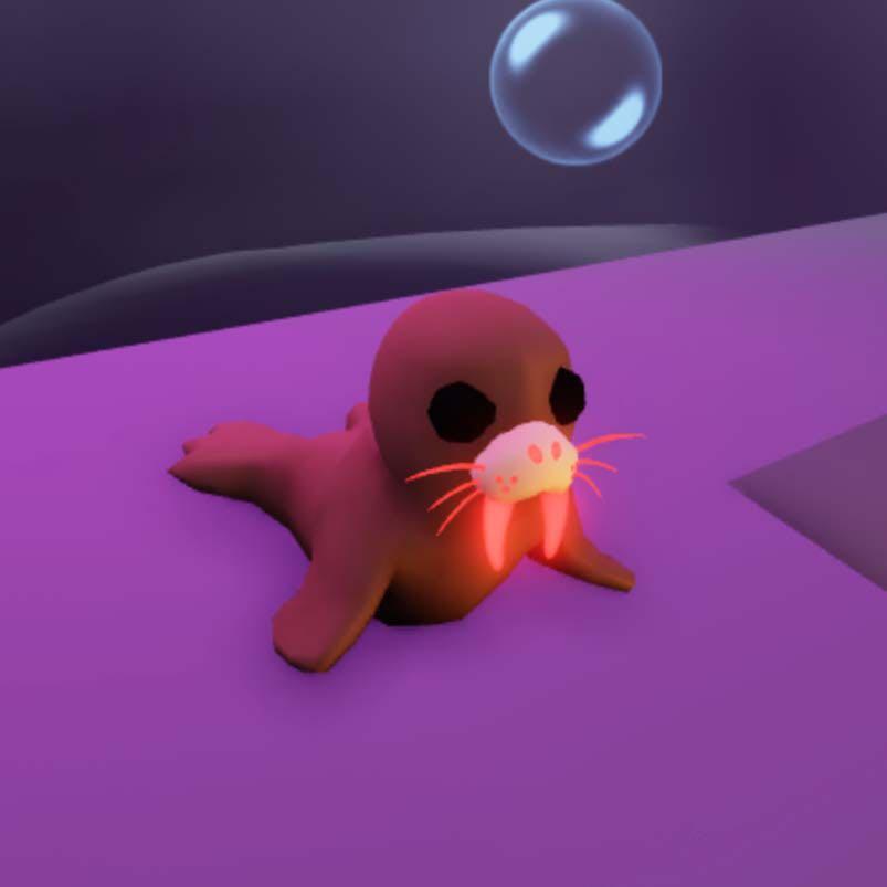 Adopt Me Mega Neon Walrus Pet, Video Gaming, Gaming Accessories, In ...