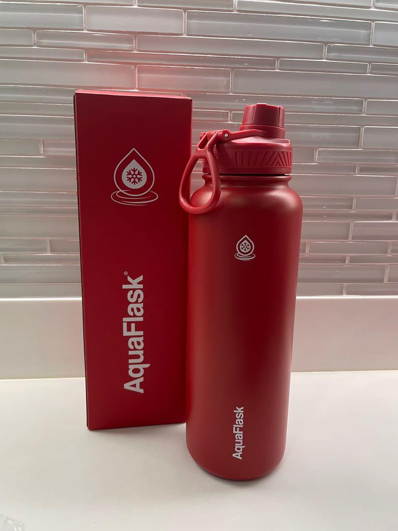 Aquaflask 40oz Wide mouth Water Jug in Cherry Red, Furniture & Home ...