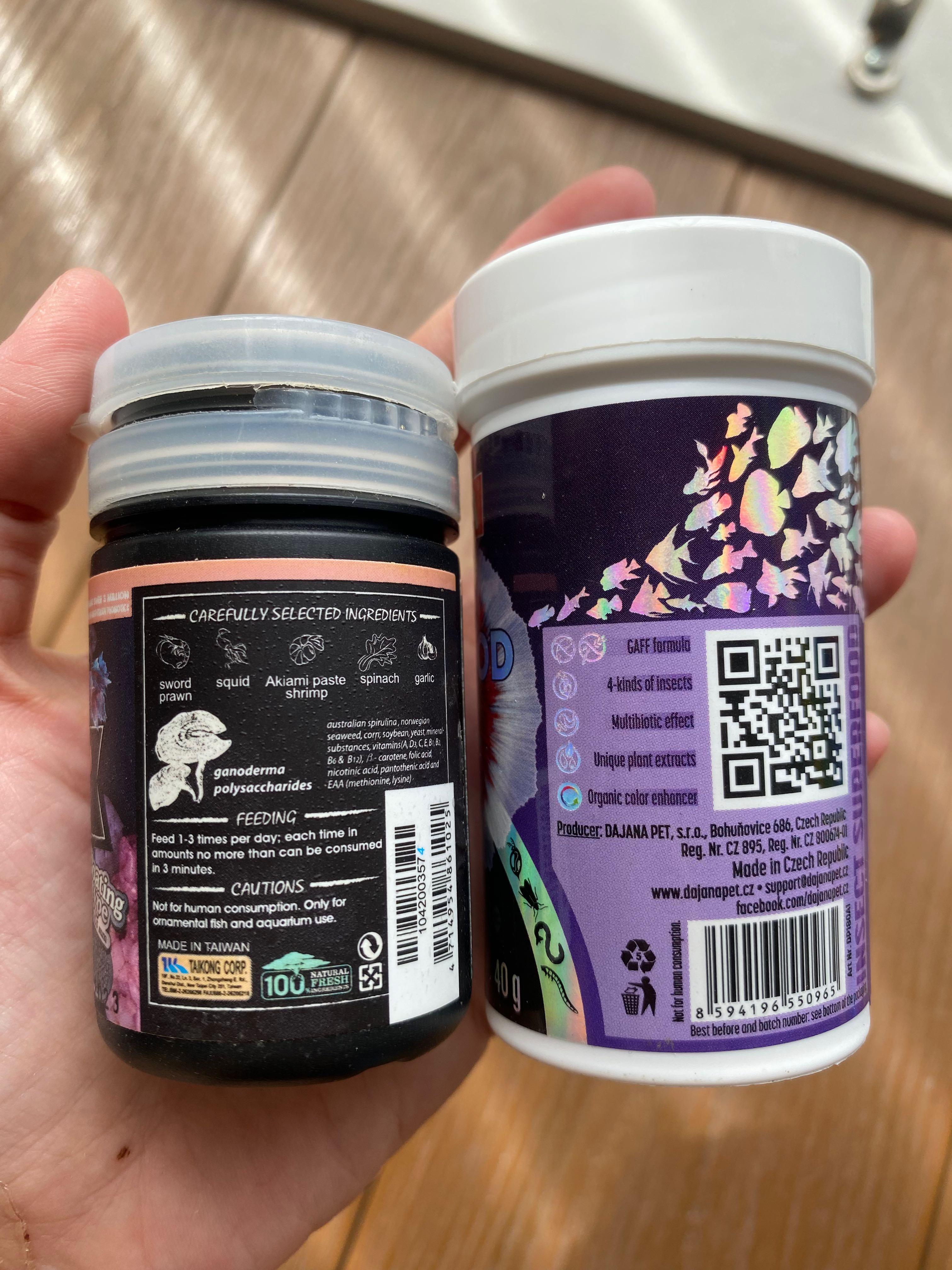 Betta pro shrimp patties, Dajana insect superfood, food pellets, Pet ...