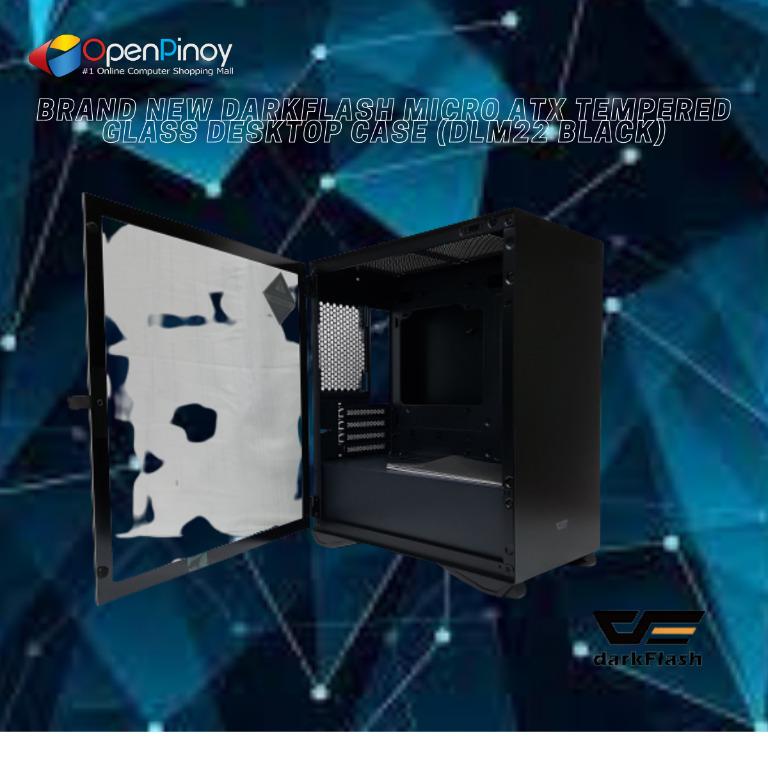 Brand New darkFlash Micro ATX Tempered Glass Desktop Case (DLM22 Black ...