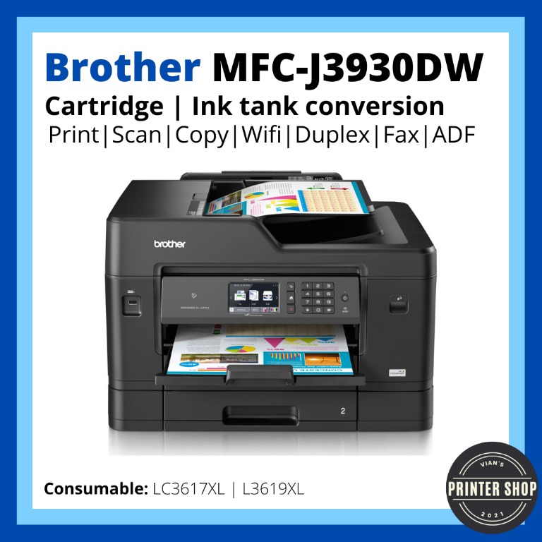 Brother MFC-J3930DW Inkjet Printer | AS IS / CISS Conversion, Computers ...