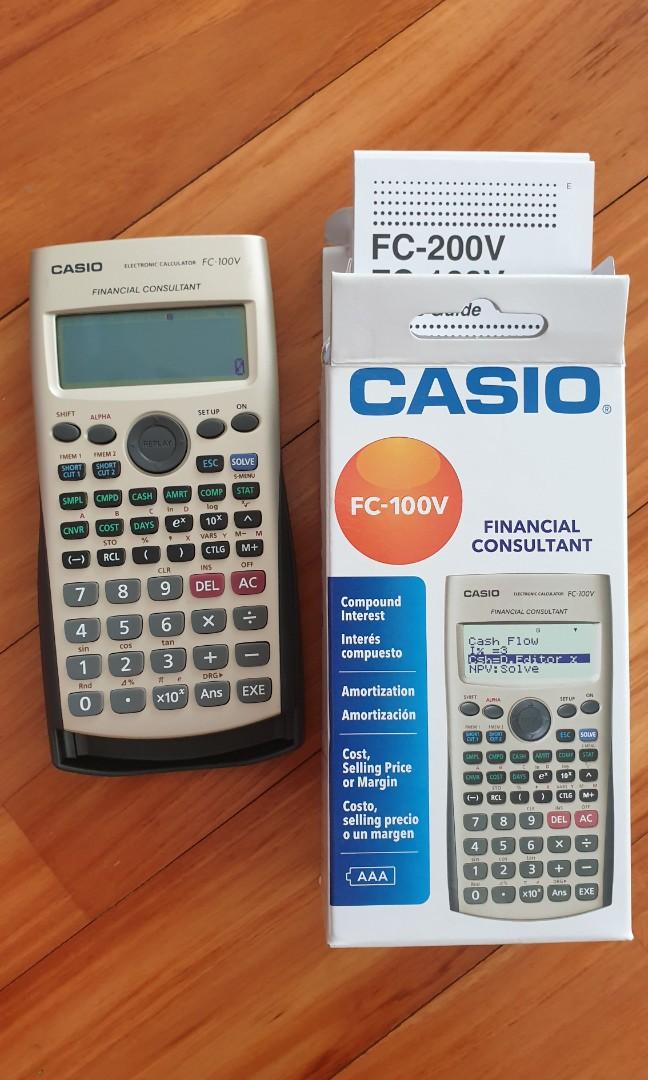 Casio FC-100V Financial consultant, Computers & Tech, Office & Business ...