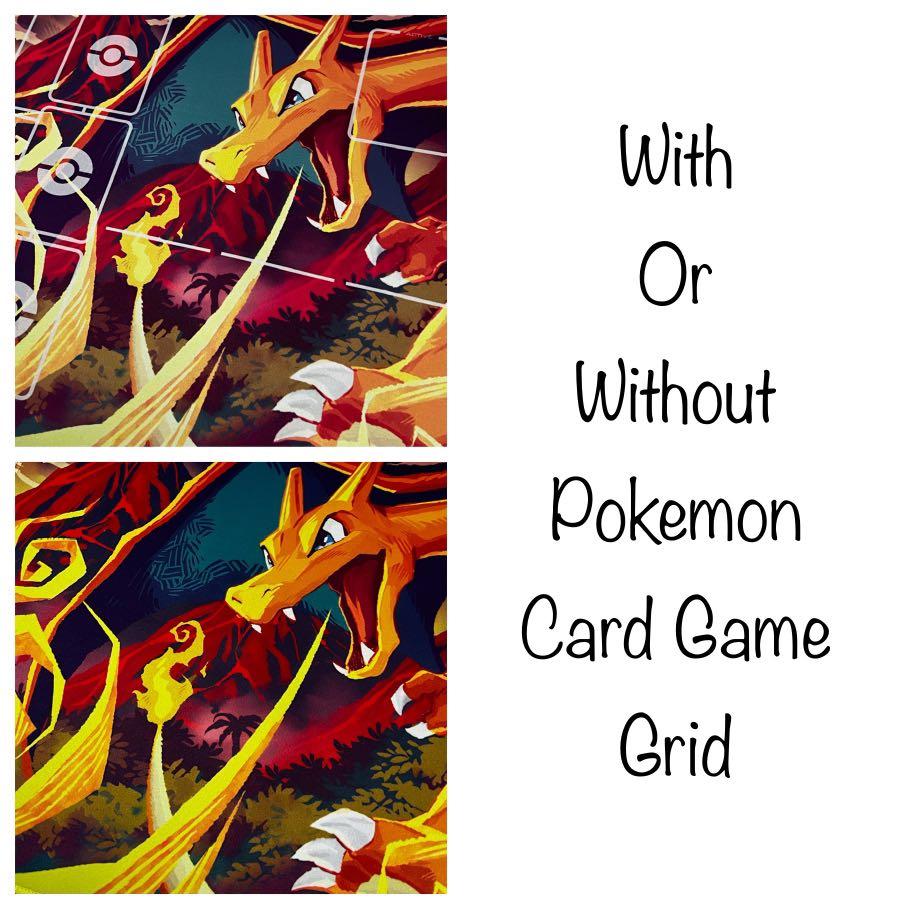 Charizard TCG Playmat Pokemon PTCG Card Game Desk Mat Pad, Hobbies ...