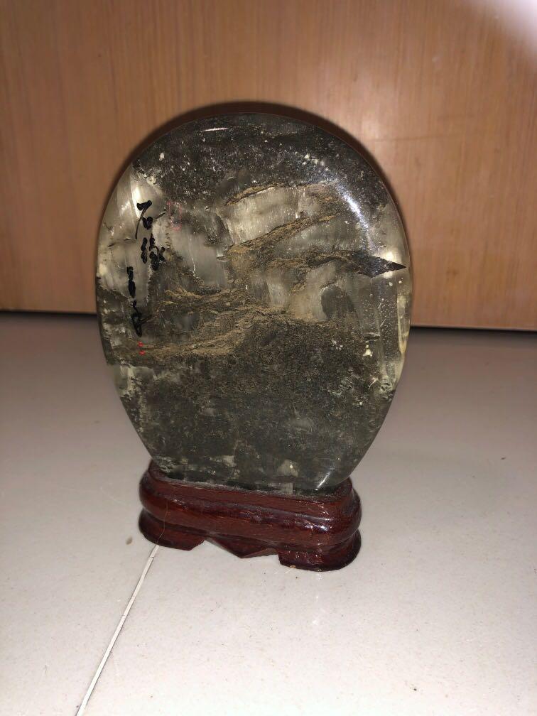 Chinese Natural Stone with Standee, Women's Fashion, Jewelry ...