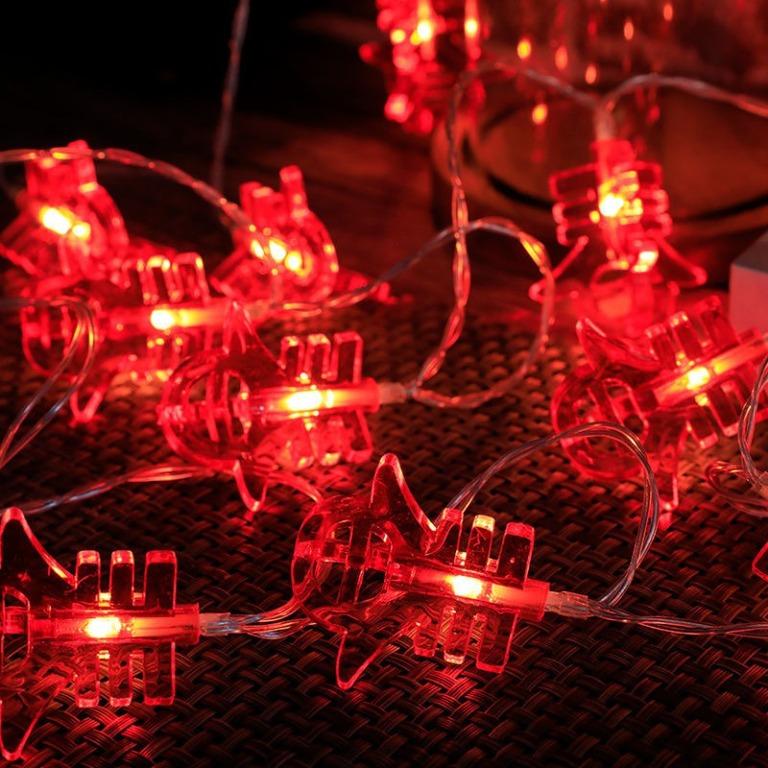 CNY 2022 Chinese New Year 3D Chun Decoration String Light (Battery ...